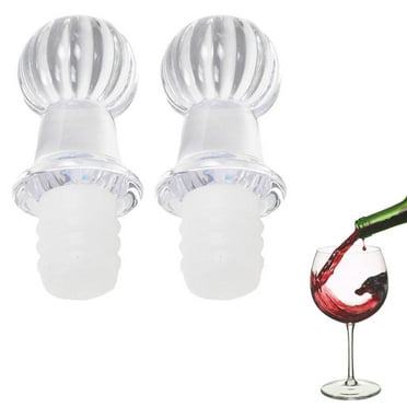 Dependable Industries Acrylic Wine Bottle Stopper, Crystal Clear ...