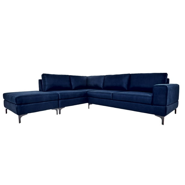 Sala Modular Kama 4 Azul - Kessa Muebles | Bodega Aurrera en línea