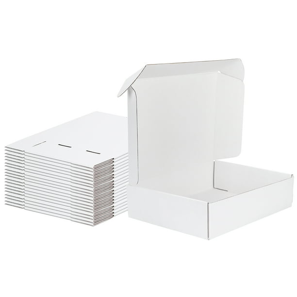 White Shipping Boxes Medium 12x9x3, 20-Pack Corrugated Cardboard Box ...