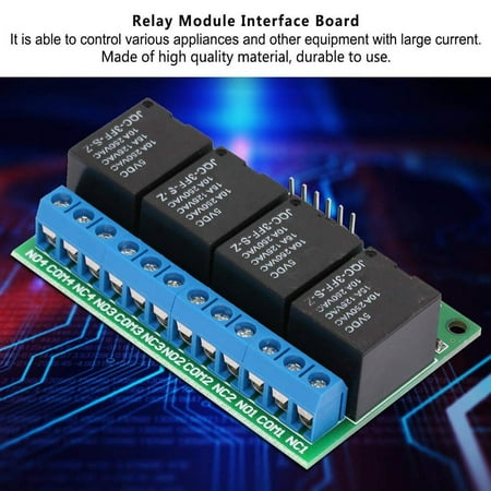 Relay Module,1Pcs 4CH DC5V Low Pulse Trigger Self-Locking Relay Module ...