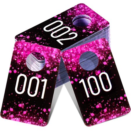 Live Plastic Number Tags Consecutive Live Number Tag, Reusable Normal ...