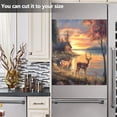 Animal Deer Dishwasher Magnet Cover Reuseable Refrigerator Magnet Cover ...