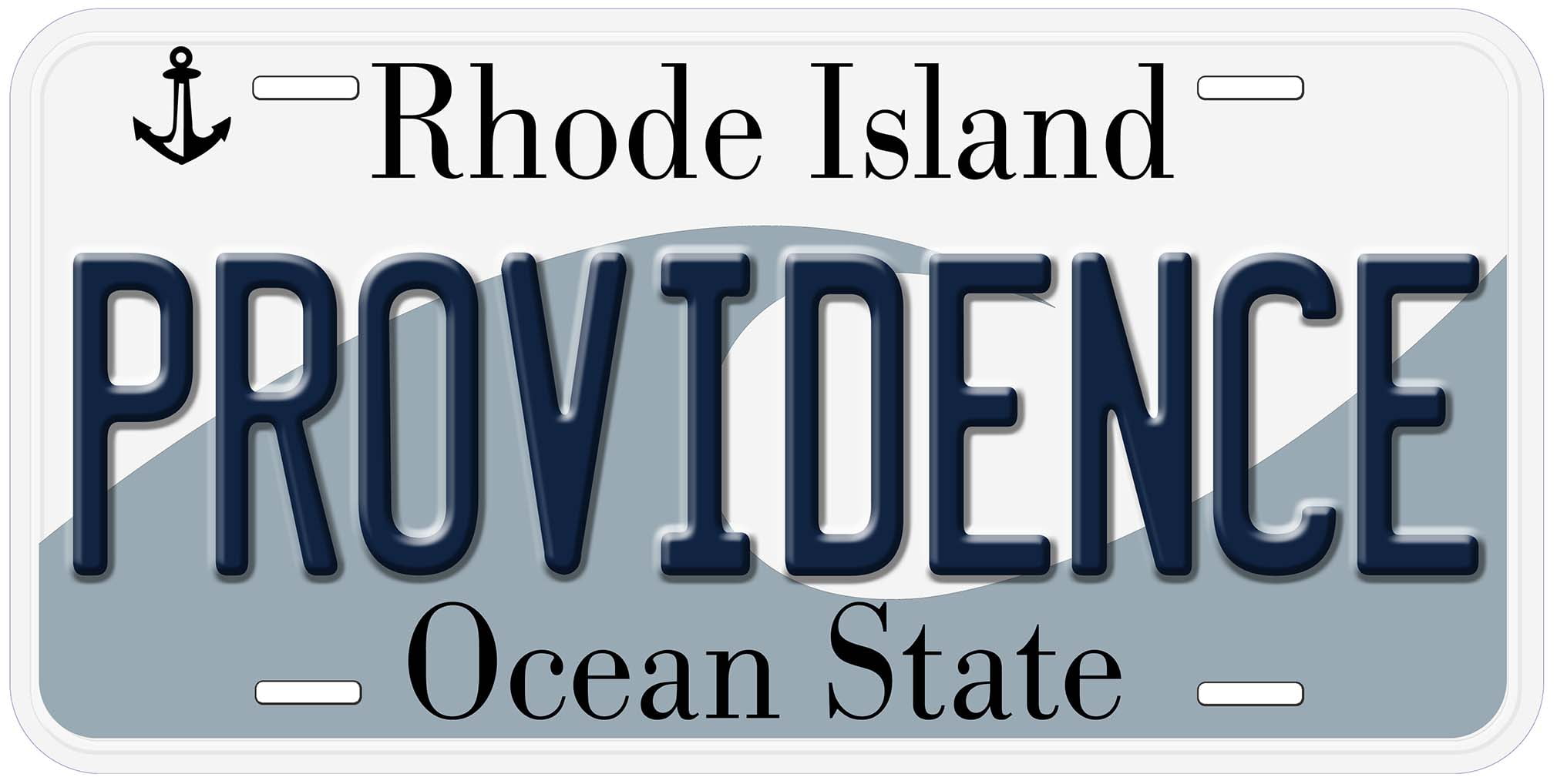 Providence Capital Of Rhode Island Flat Novelty Car License Plate ...