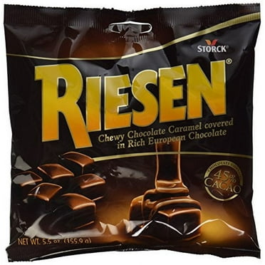 Riesen Chewy Caramel Candy Covered in Rich European Chocolate, 5.5 oz ...
