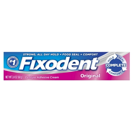 Fixodent Complete Original Denture Adhesive Cream, 2.4 oz - Walmart.com