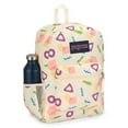 JanSport Backpack, Cross Town Black, Memphis Mood Neon, Utility Pocket ...