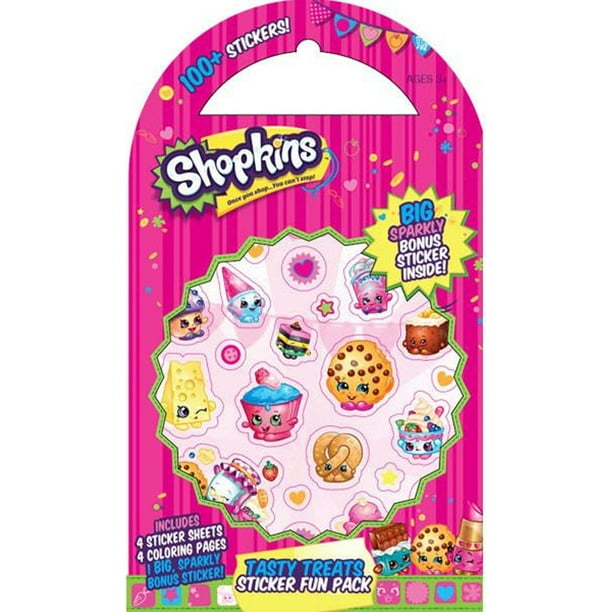 Shopkins Tasty Treats Sticker Fun Pack - Walmart.com - Walmart.com