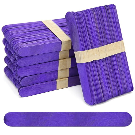 CraftySticks- 1000 Pack, 6 Inch Jumbo Wood Popsicle Sticks for Crafts ...