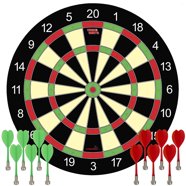Doinkit Darts - Magnetic Dart Board with 6 Safe Magnets, Ideal for ...