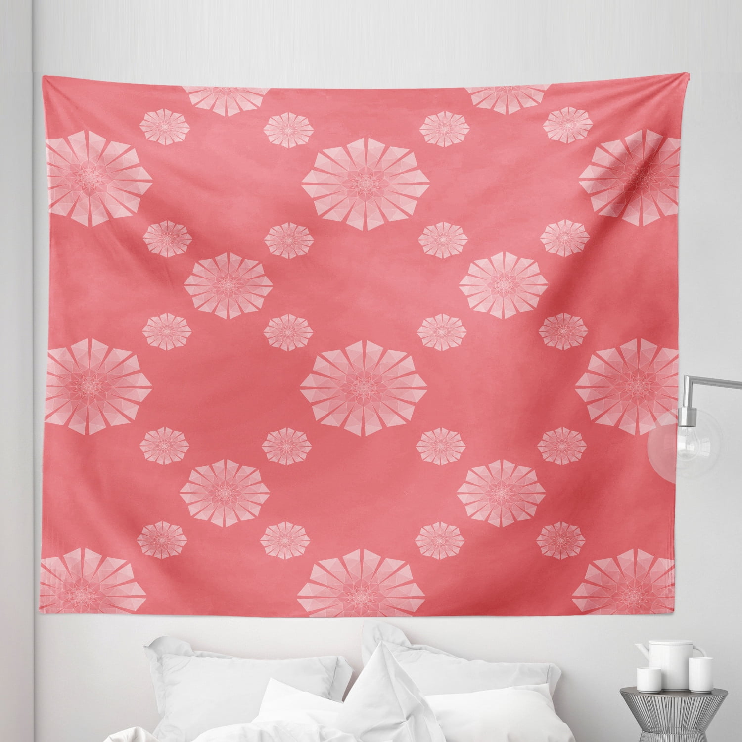 Abstract Tapestry, Polygon Flower Geometric Rhythmic Motifs in ...