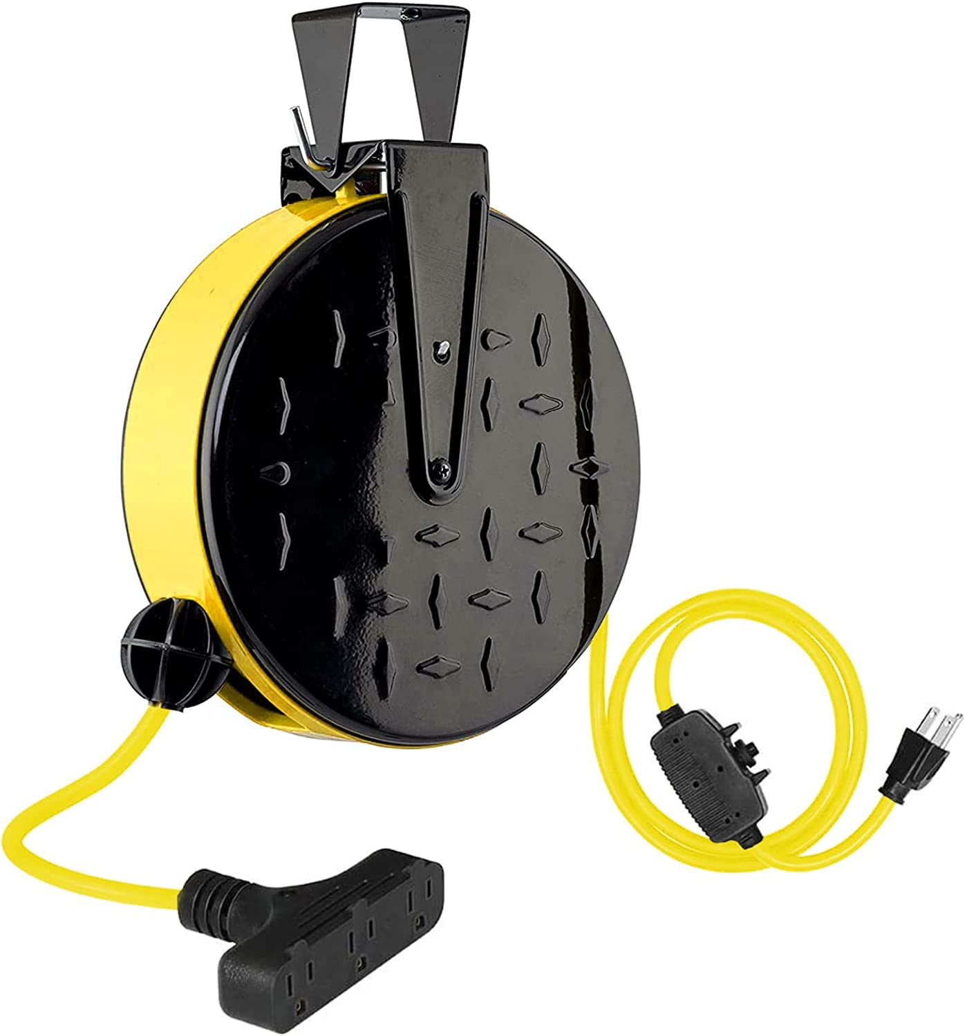EP 30 Ft 16/3 SJTW Retractable Extension Cord Reel with 10 Amp Circuit ...