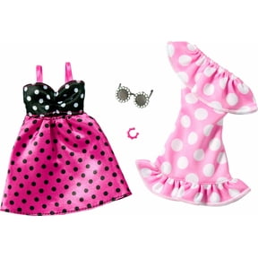 Barbie Fashion Pack of Doll Clothes, Complete Look Set with Flower ...