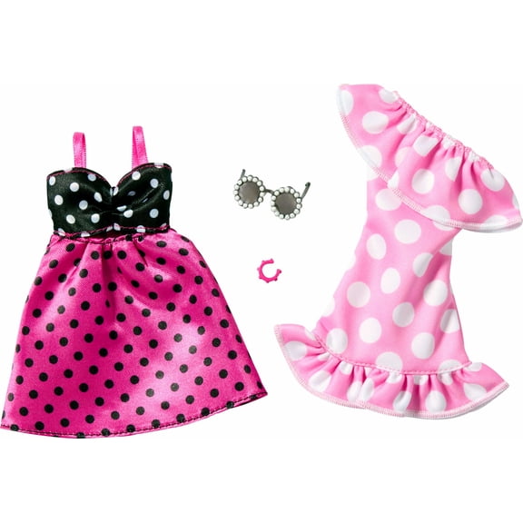 Barbie Fashion Pack of Doll Clothes, Complete Look Set with Flower ...