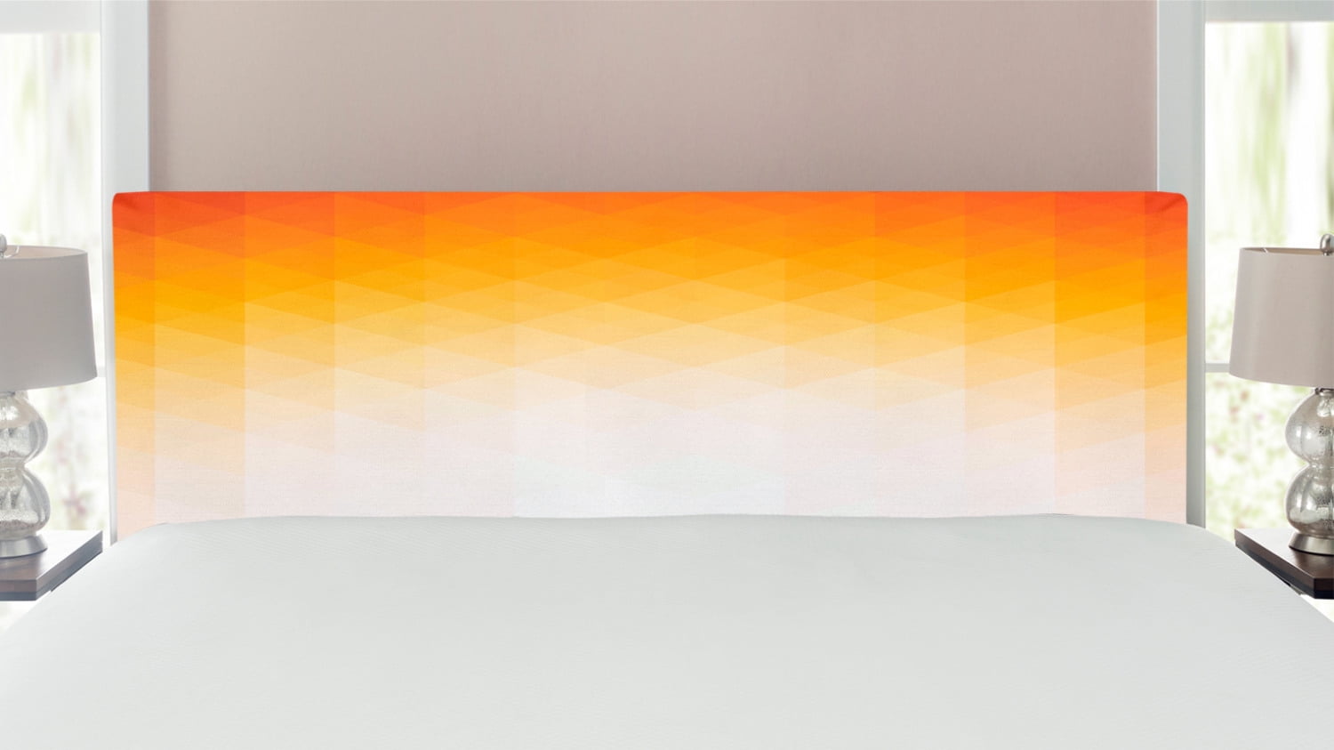 Geometric Headboard, Ombre Geometric Triangle Shape by Digital Gradient ...