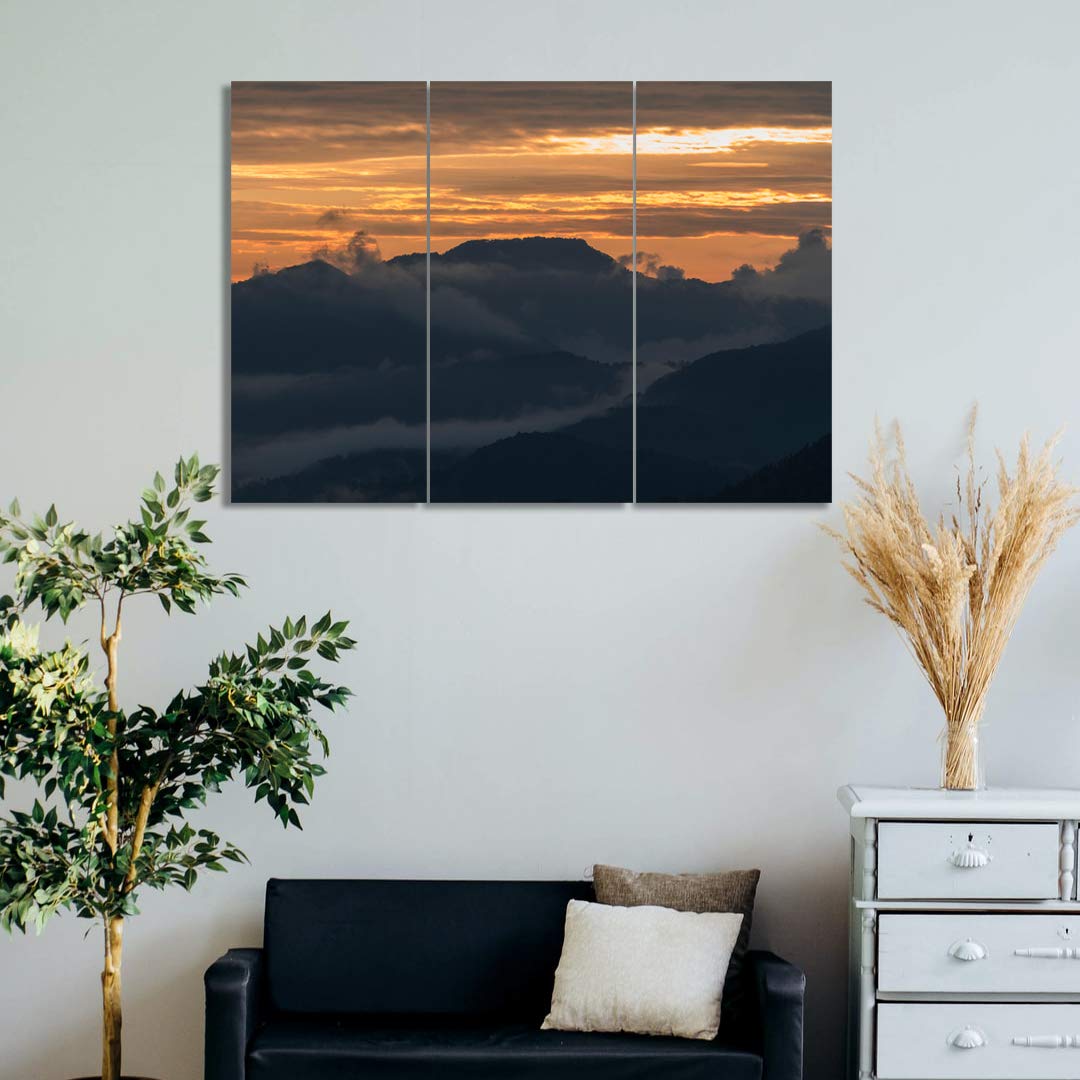 FineArt Multiple Sunboard Frames, Birds on Tree Branch Wall Painting ...