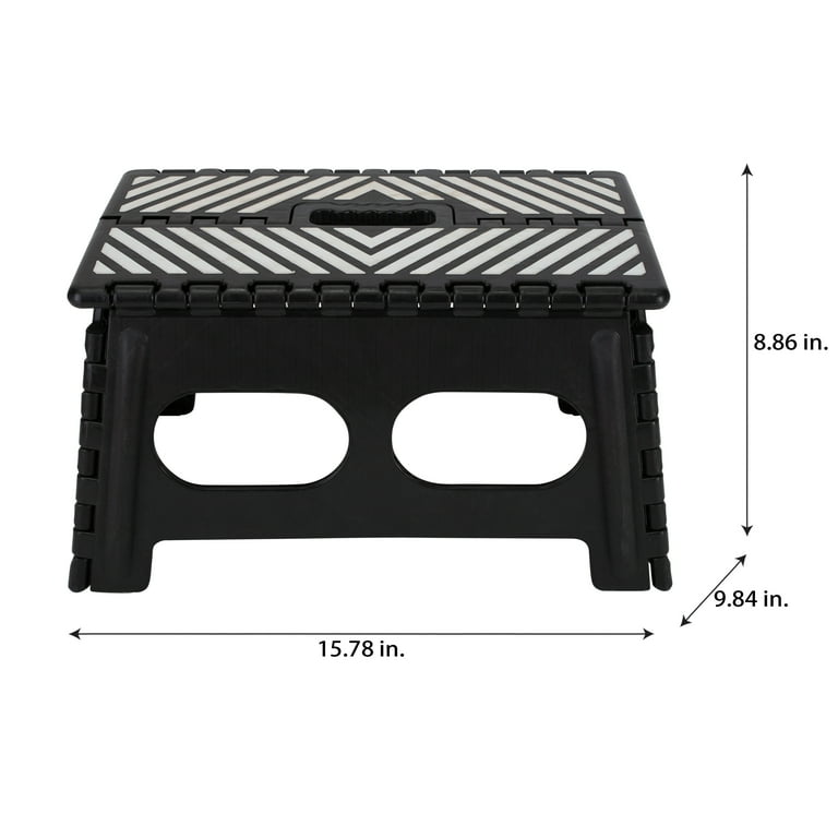 Extra wide folding step stool store