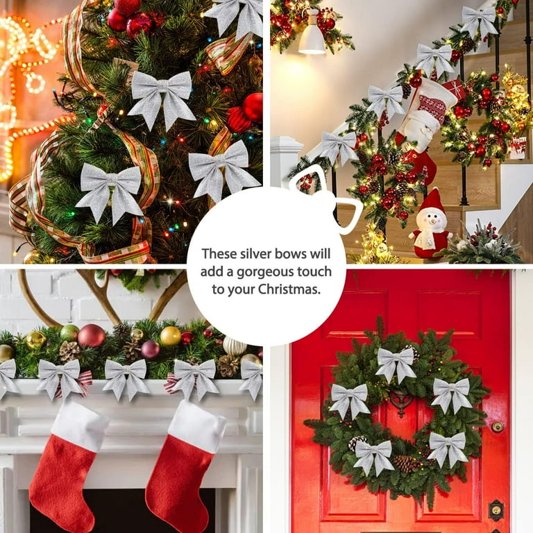 Bow Christmas Centerpieces