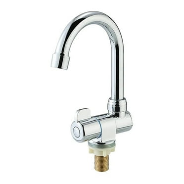 Basin Faucet Black/Chrome Face Single Handle Deck Mounted Sink Taps ...