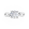Engagement Ring for Women in 1.00 - 5.00 Carat Round Lab Grown Diamond ...