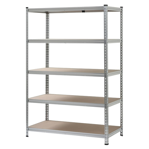 Muscle Rack 48"W x 24"D x 72"H 5-Shelf Garage Shelves, Silver - Walmart.com