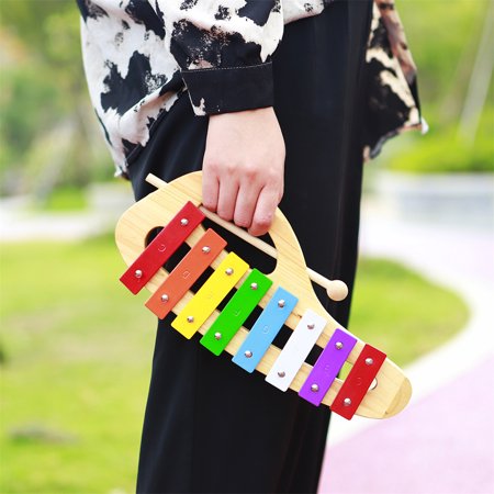 Volkmi 1 set of Orff Children's Portable Octave Hand Knocking Xylophone ...