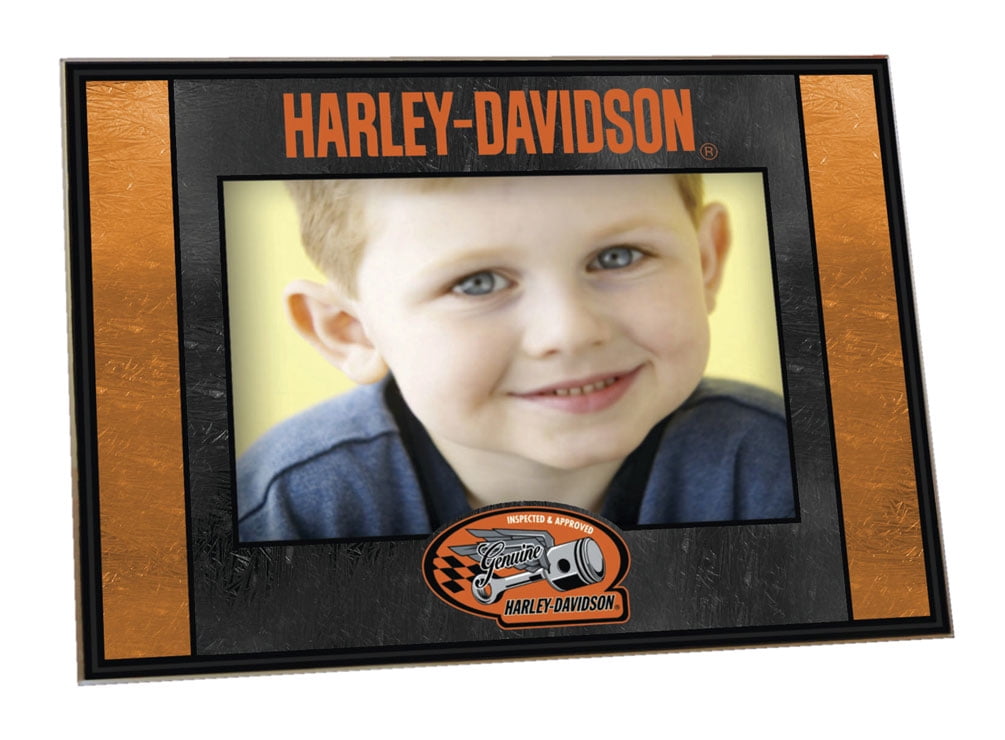 Harley-Davidson Art-Glass Horizontal Genuine Harley 4 x 6 Photo Frame ...