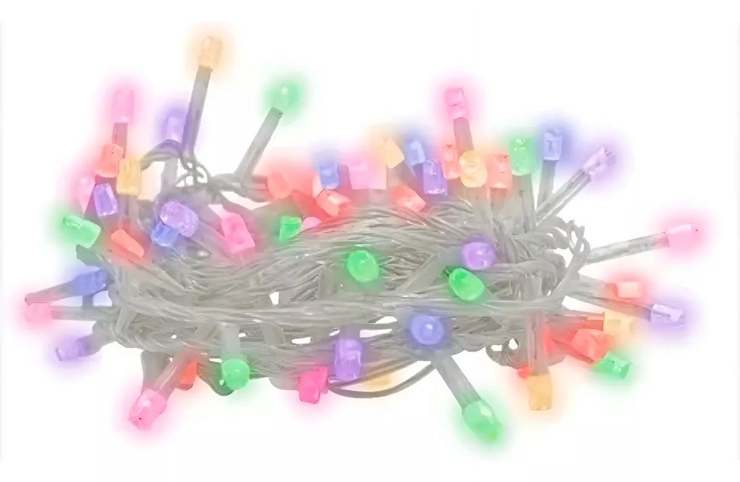 Serie Navideña 100 Led Luz Blanca Multicolor Decoración Foco Color de ...