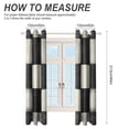 52×84in Perforated Curtain Two Symmetrical Pieces Heat Insulation Sun ...