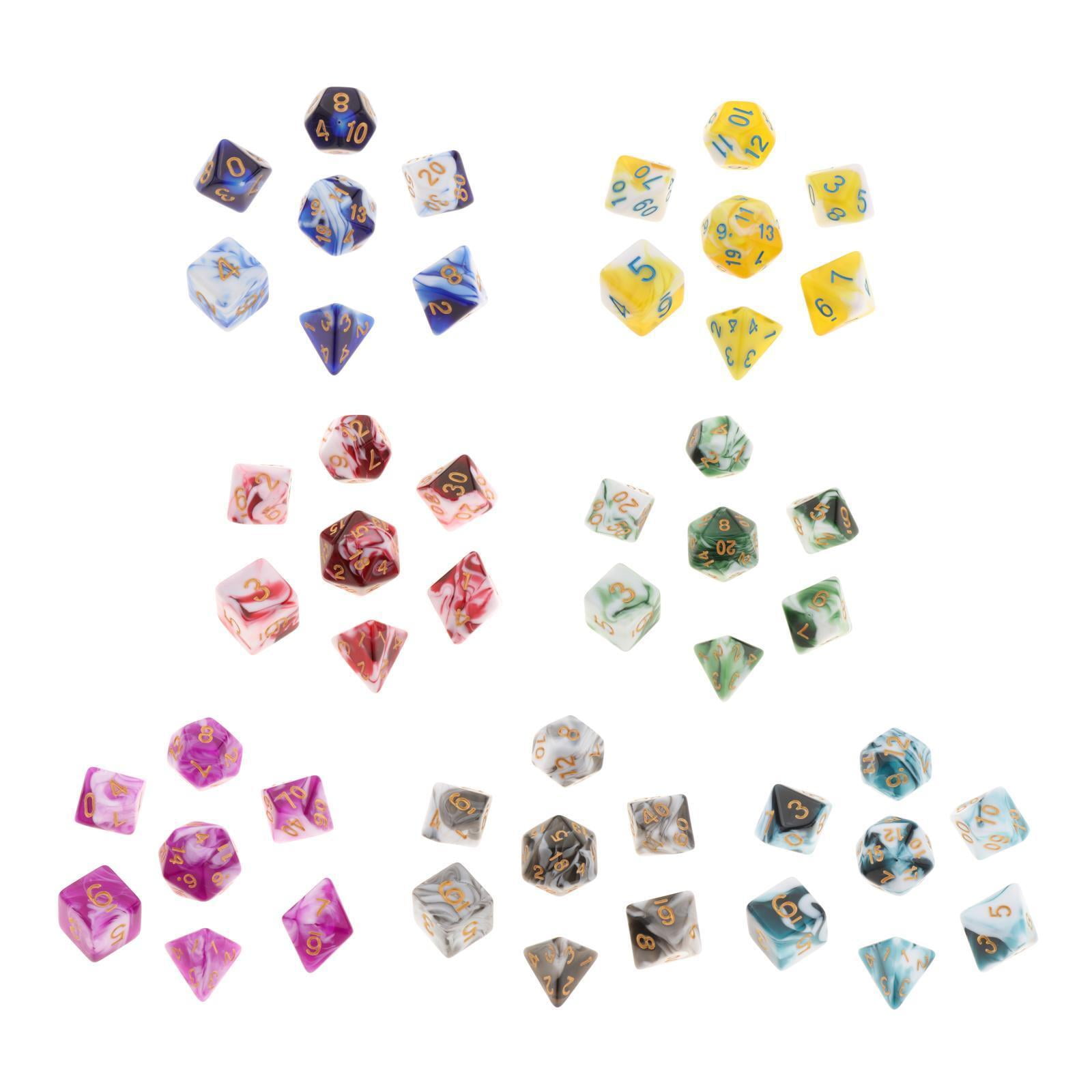 Click here for Becaristey Polyhedral Dice Board Games Double-Colo... prices