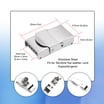 Crimp Jaw Hook Watch Band Clasp - Stainless Steel Fold Over Clasp for ...