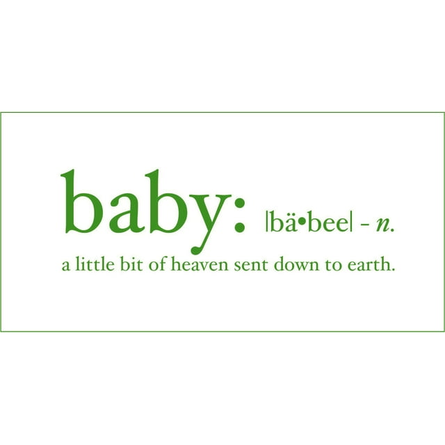 Baby Definition Vinyl Decal - Small - Grass - Walmart.com