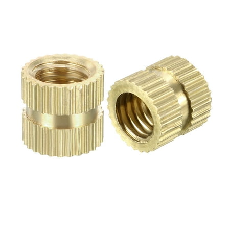 M6 x 8mm(L) x 8.5mm(OD) Filetage moleté en laiton, écrous encastrement ...