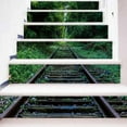 6Pcs Railway Tile Floor Stair Stickers Home Decoration Waterproof ...
