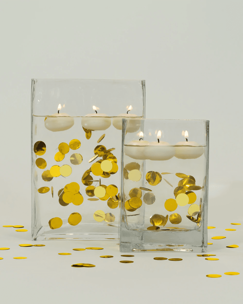 Floating Confetti Metallic Gold with Fairy Lights Option - Walmart.com