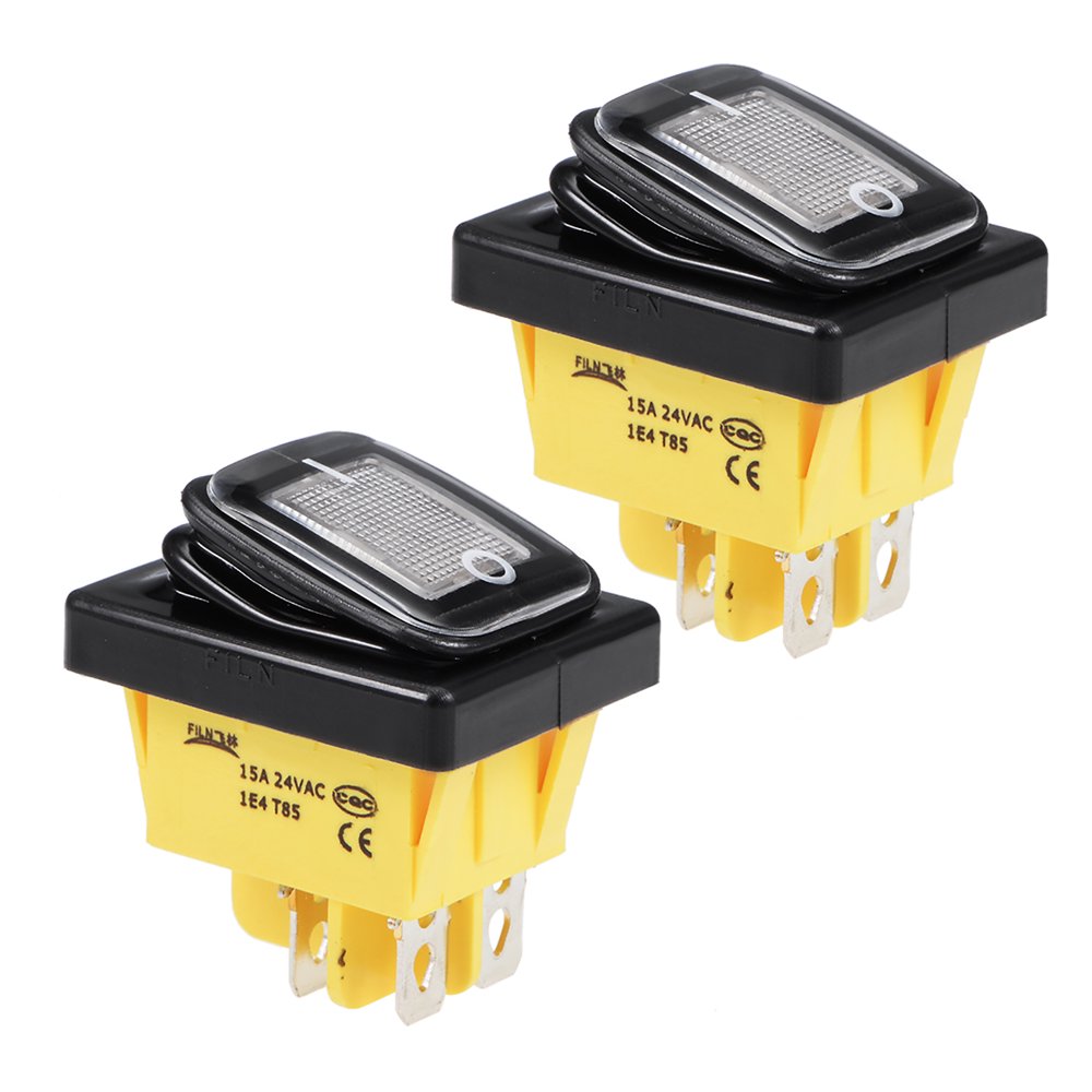 Boat Rocker Switch White Led Waterproof Toggle Switches For Boat Car