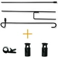 Garden Flag Stand-Holder-Pole with Flag Stopper and Clip Waterproof ...