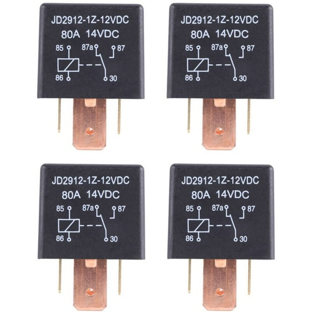 4X 80A DC 12V 5 Pin DIY Electric Relay Vehículo de camión para automóvil | Bodega Aurrera en línea