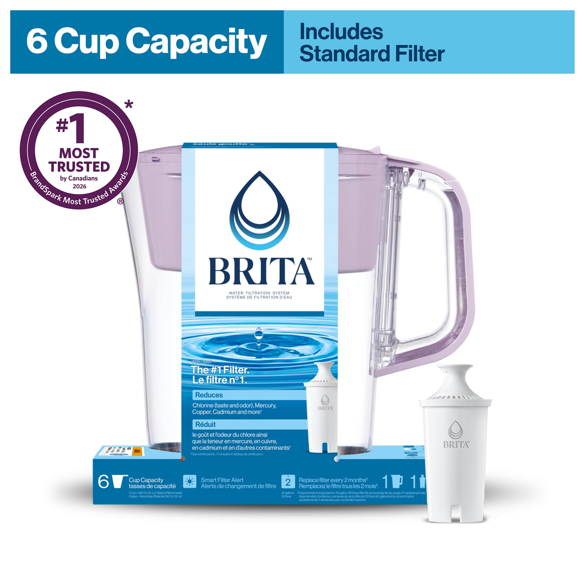 Click here for Brita Small 6 Cup Denali Water Filter Pitcher With... prices