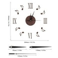 Musical Note Wall Clock with Vinyl CD Dial Plate and 3D Roman Numerals ...