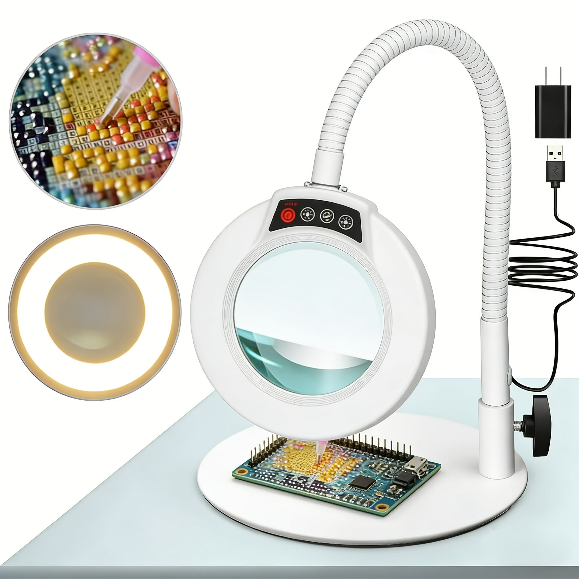 Click here for Unbranded Magnifying Glass With Light & Stand - Re... prices