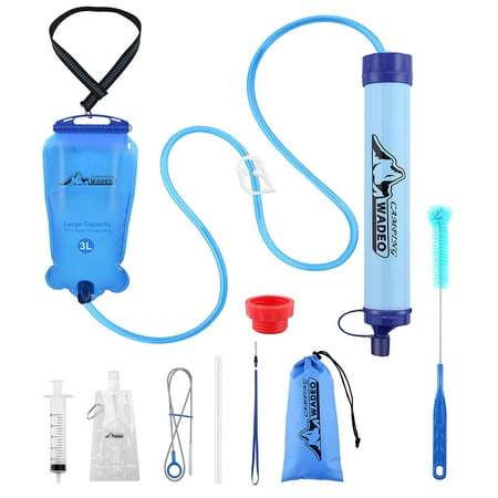 WADEO Gravity Water Filter, Camp Water Filter for Travel Hiking ...