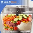 7-in-1 Professional Food Processor, 1000W Powerful Electric Vegetable ...