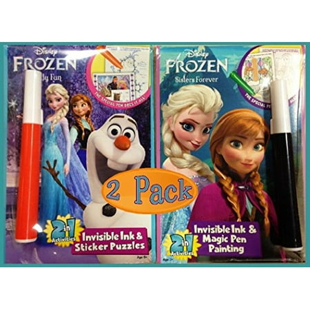 Disney Frozen Sisters Forever & Chilly Fun Invisible Ink Coloring Books ...