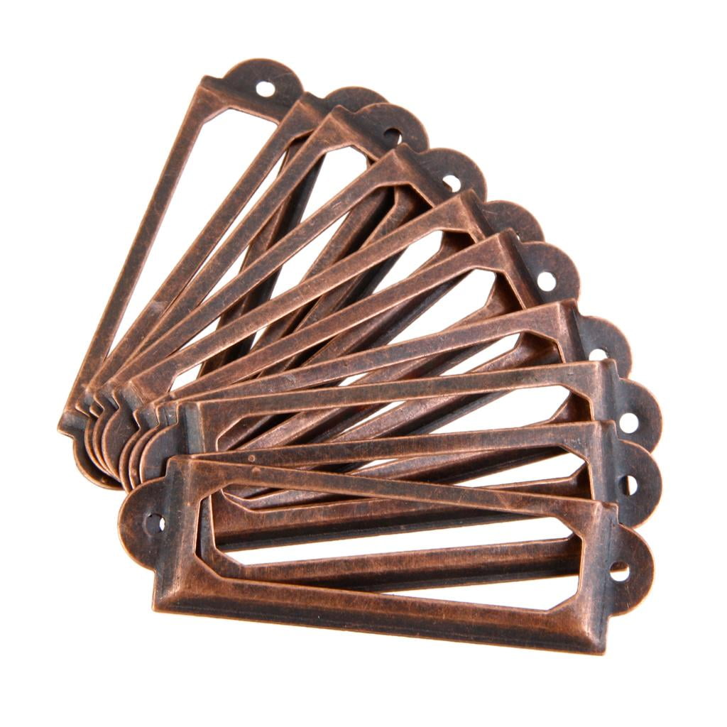 50Pcs Vintage Office Library Drawer Tag Label Holder DIY Decoration ...