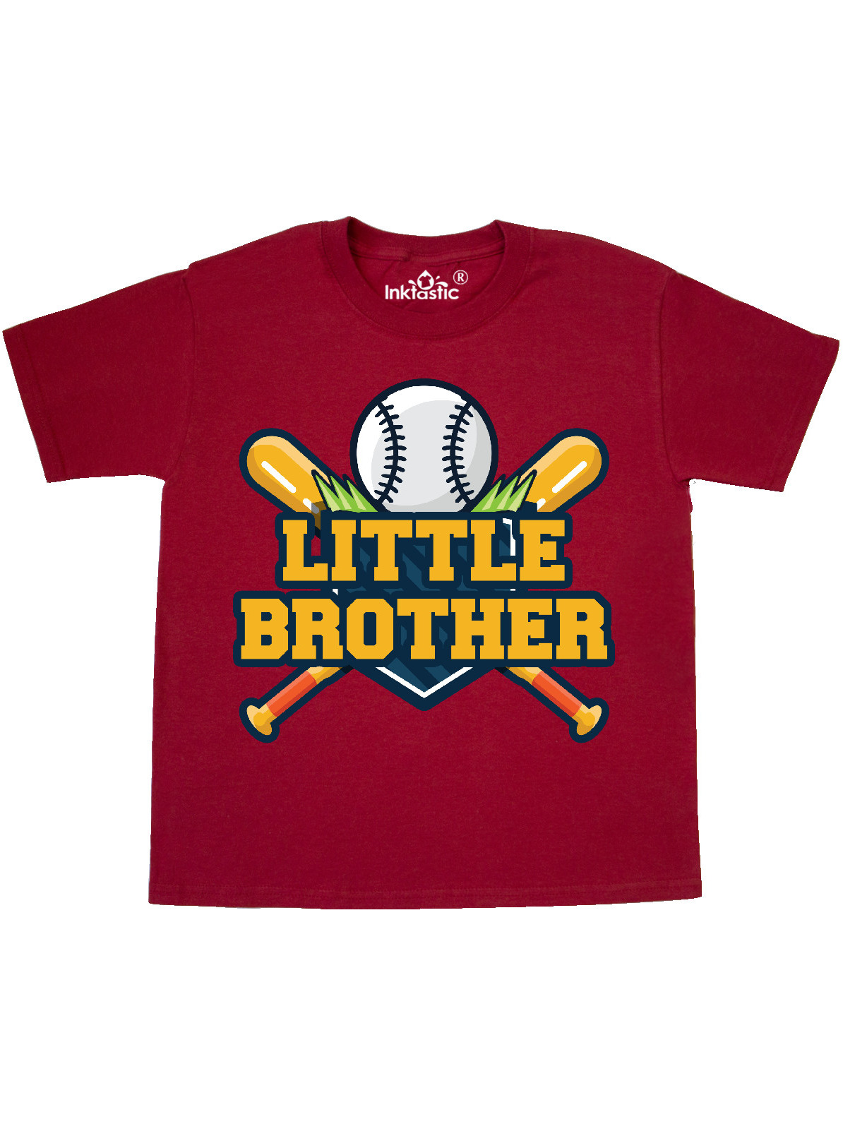 Inktastic Little Brother Baseball Youth T-Shirt - Walmart.com