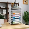 Natwind 10-Tier Office Paper Organizer for Desk: Folder Copy Supplies ...