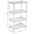 SAFAVIEH Jules Adjustable Chrome Wire Mini Rack Chrome - Walmart.com