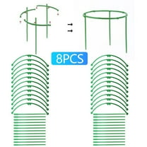 8 Sets Tomato Cage Adjustable Plant Support Cages Round Gardening Plant ...