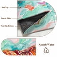 Artistical Tiger Area Rug 5x7 Washable Rug Non Slip Turquoise Pink ...