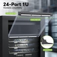19 Inch 24 Port Keystone Patch Panel with 25 Pack 10Gbps CAT6 Keystone ...